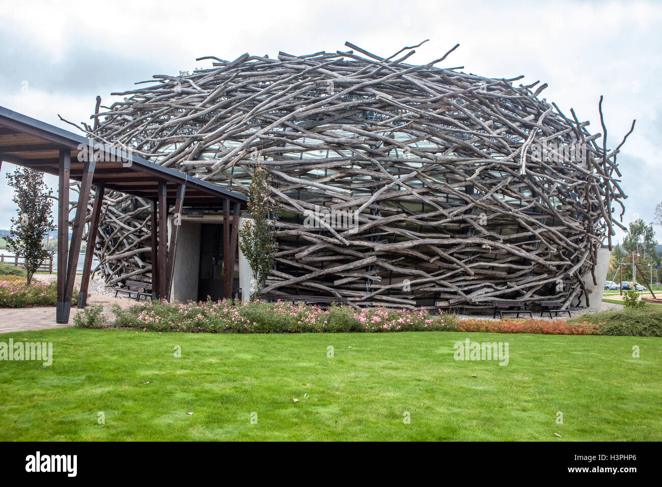 Farm of Andrej Babis Stork nest ( Czech Capi Hnizdo ), Olbramovice ...