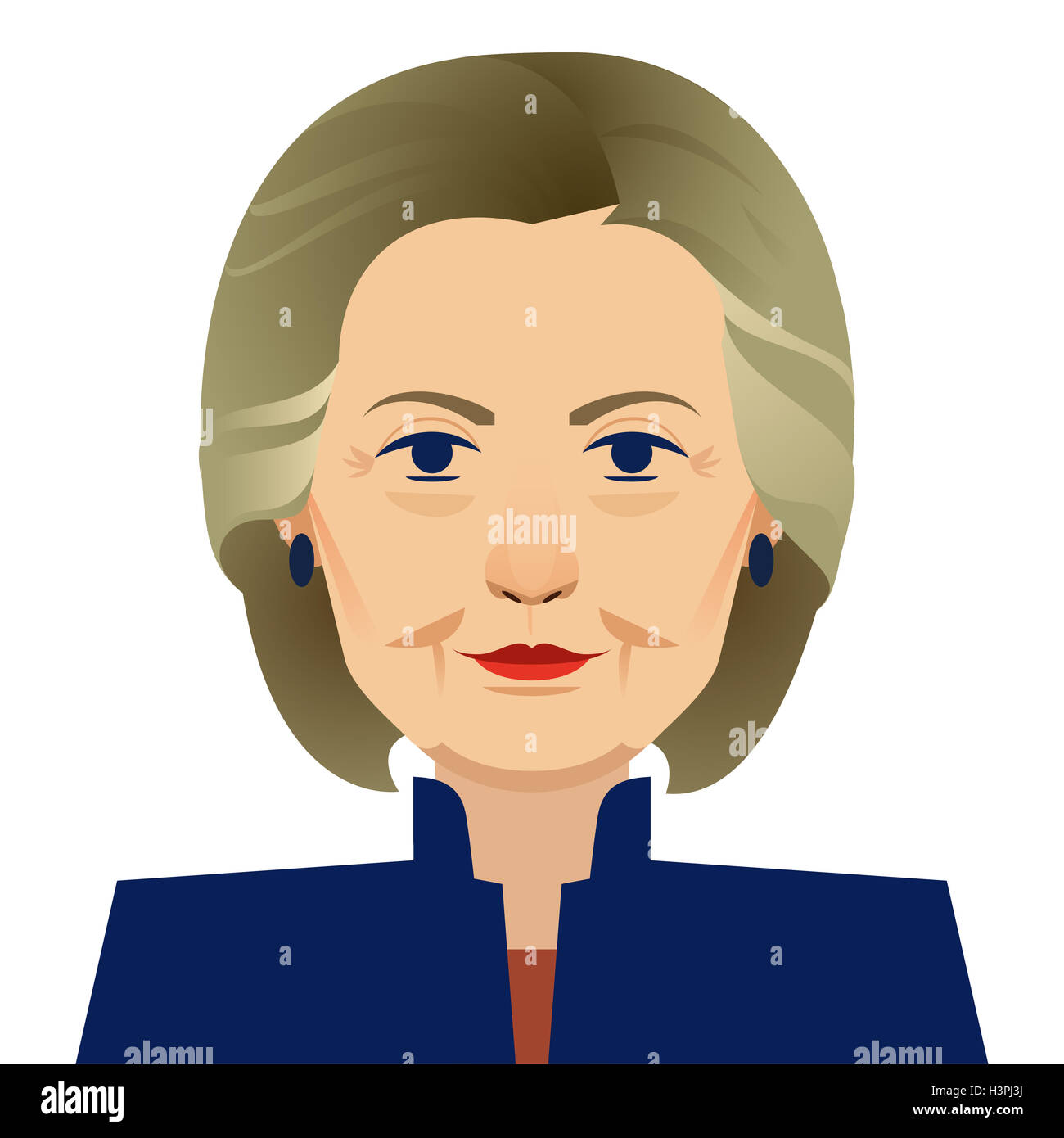 Hillary Clinton Cartoon Face