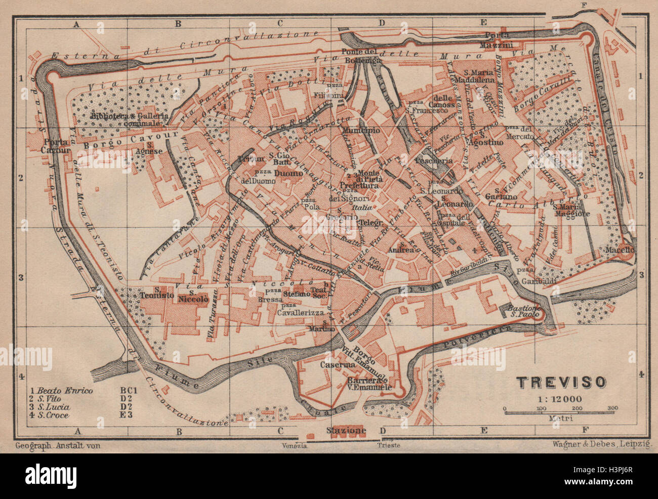 Treviso map hi-res stock photography and images - Alamy