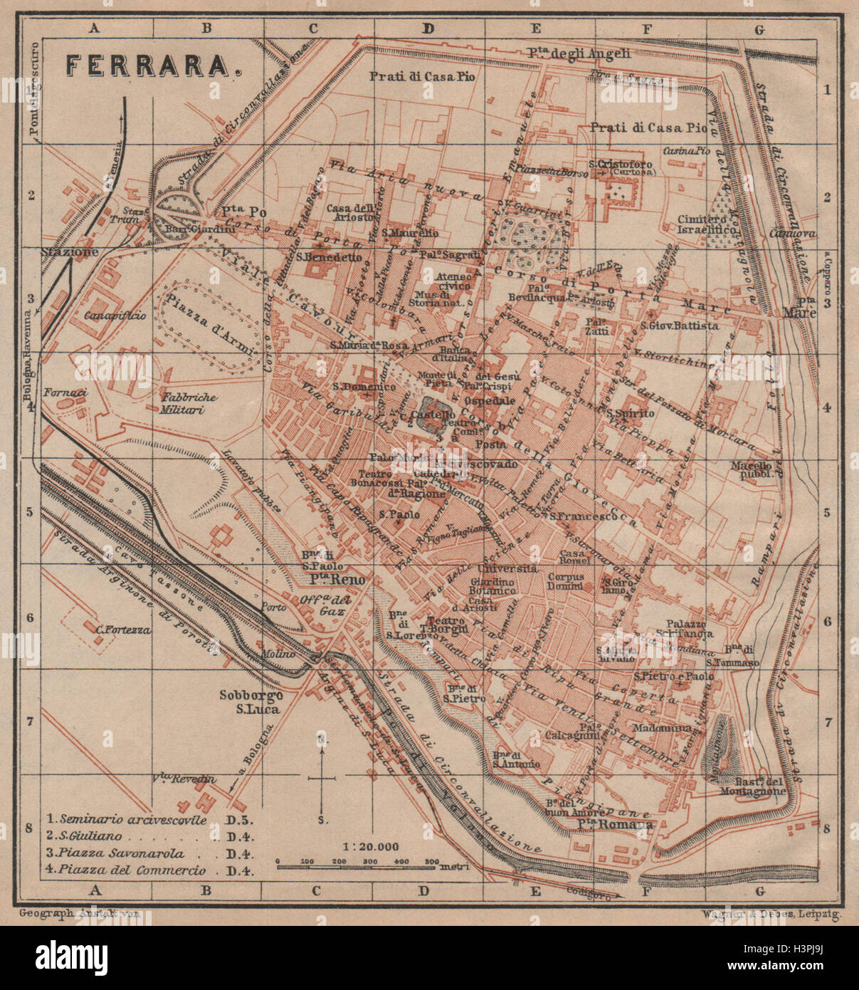 Map of ferrara hi-res stock photography and images - Alamy