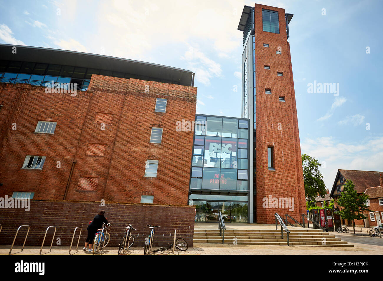 General view of the Royal Shakespeare Theatre in Stratford-upon-Avon ...