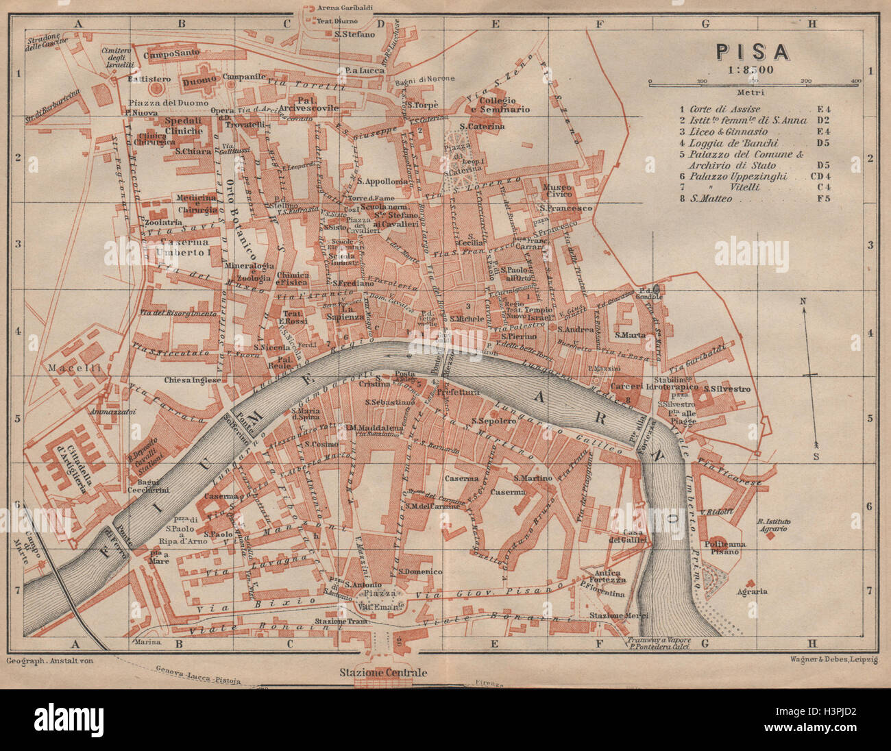 Pisa mappa hi-res stock photography and images - Alamy