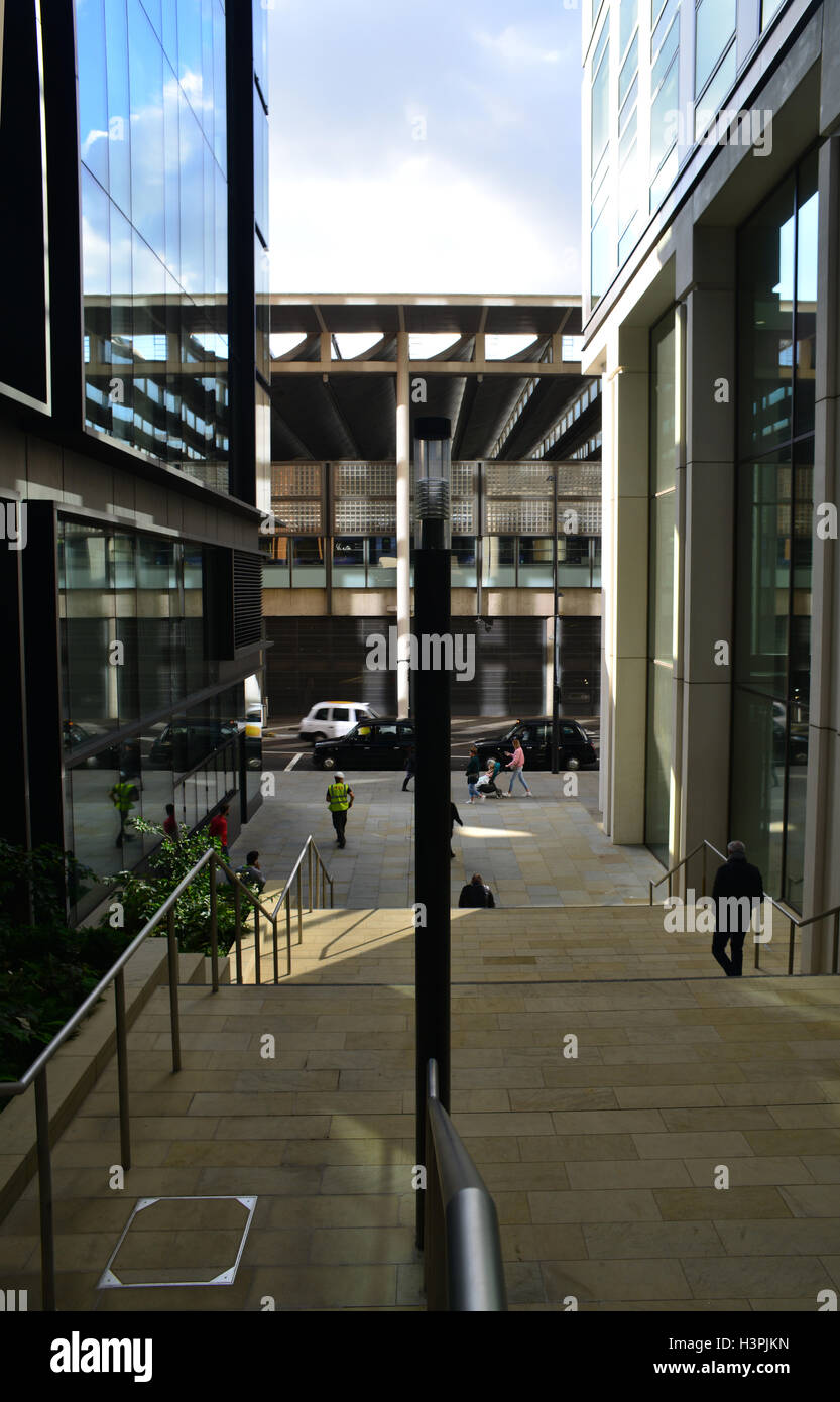 UK, London, Pancras Square, View to St Pancras International Station ...