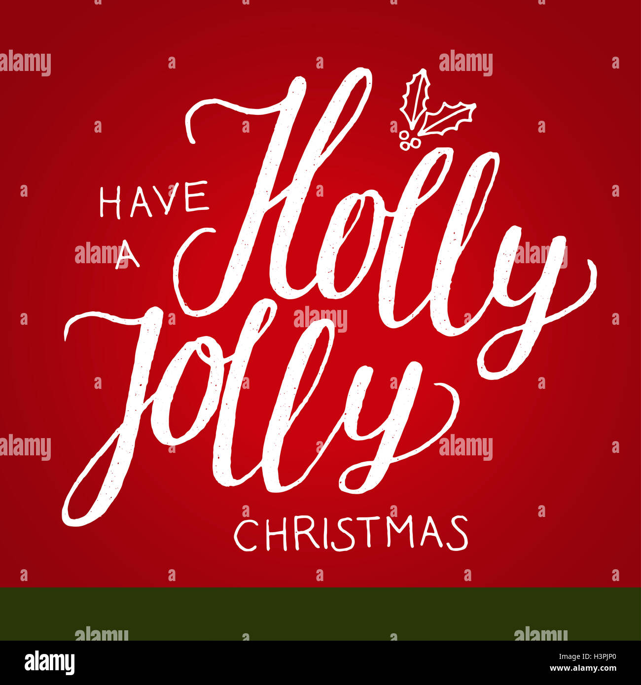 holly jolly christmas handwriting Stock Photo - Alamy