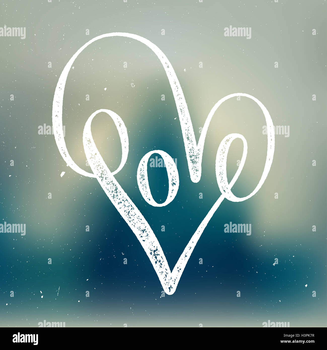 love curly calligraphy sign Stock Photo - Alamy