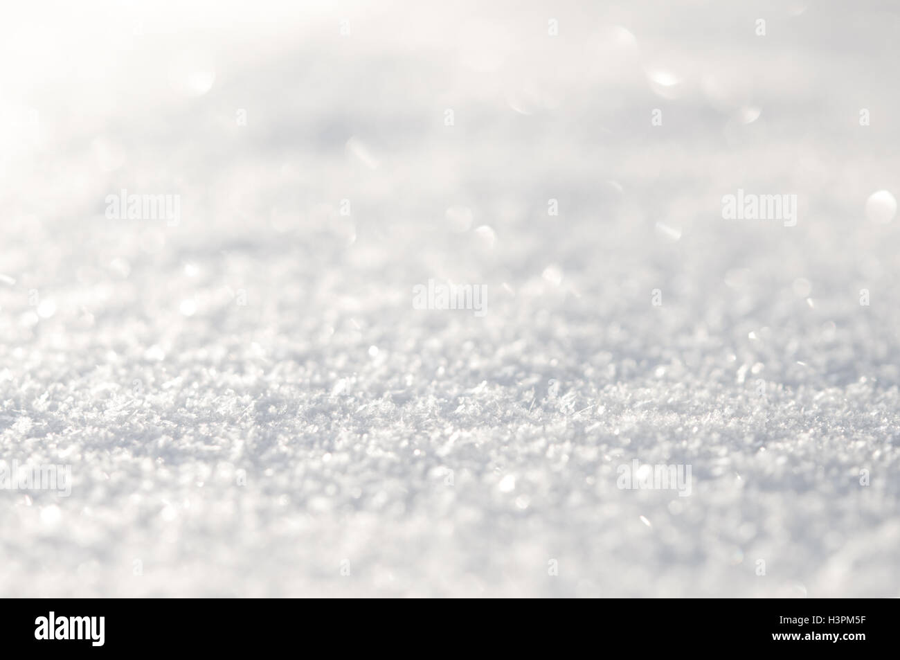 White snow surface close up and flakes background Stock Photo - Alamy
