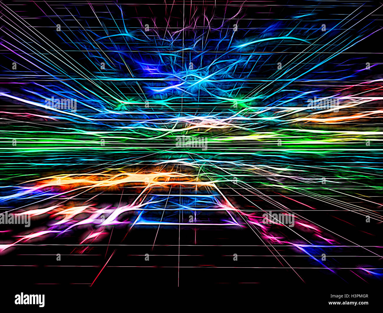 Abstract tech bright background - digitally generated image Stock Photo ...