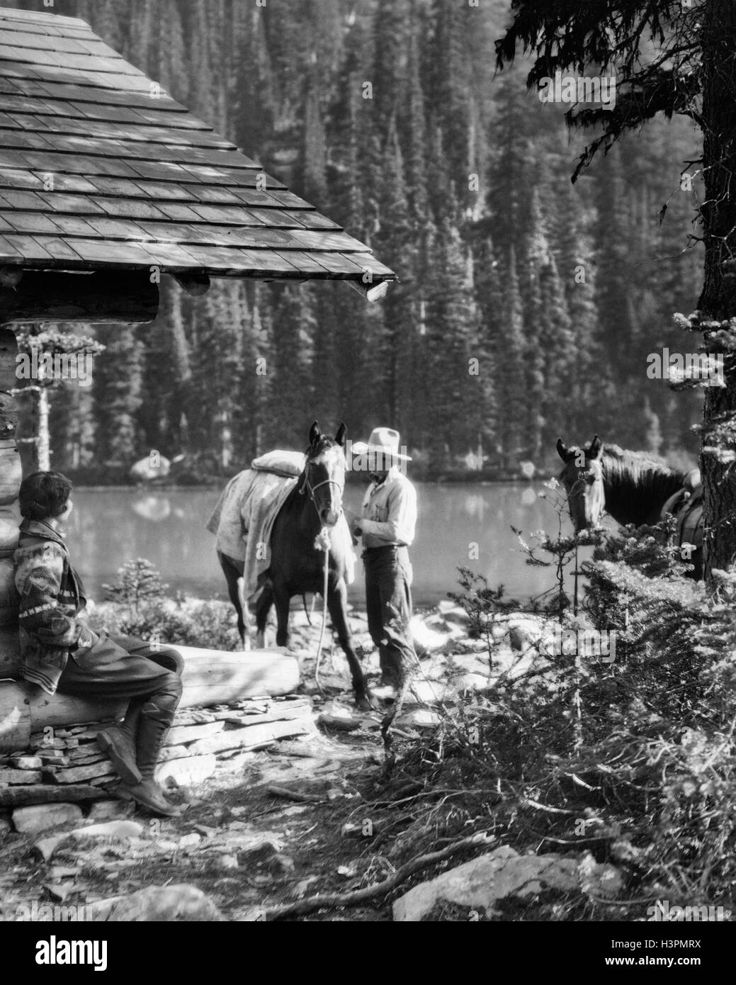 Wilderness woman Black and White Stock Photos & Images - Alamy