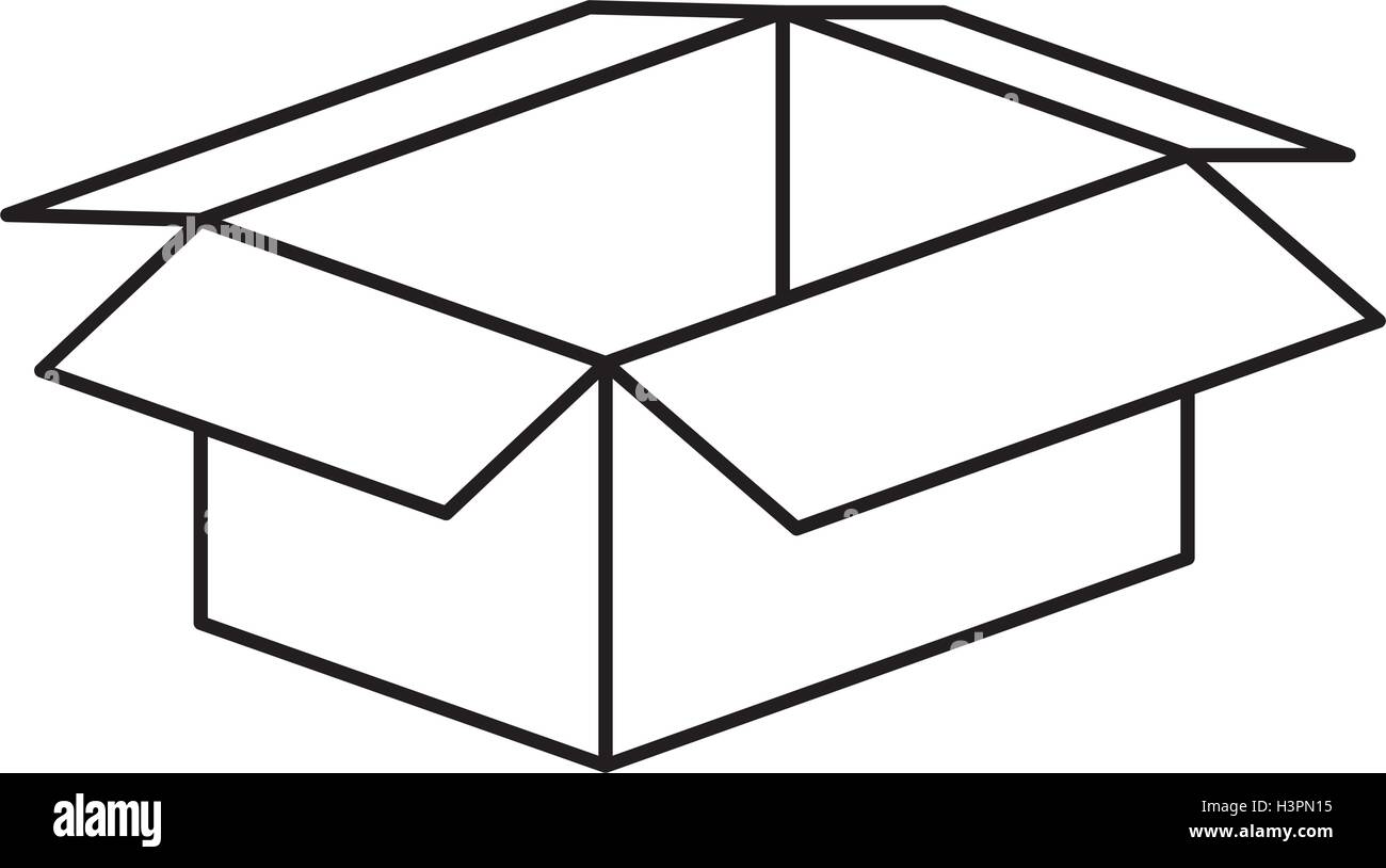 Isolated and silhouette box design Stock Vector Image & Art - Alamy