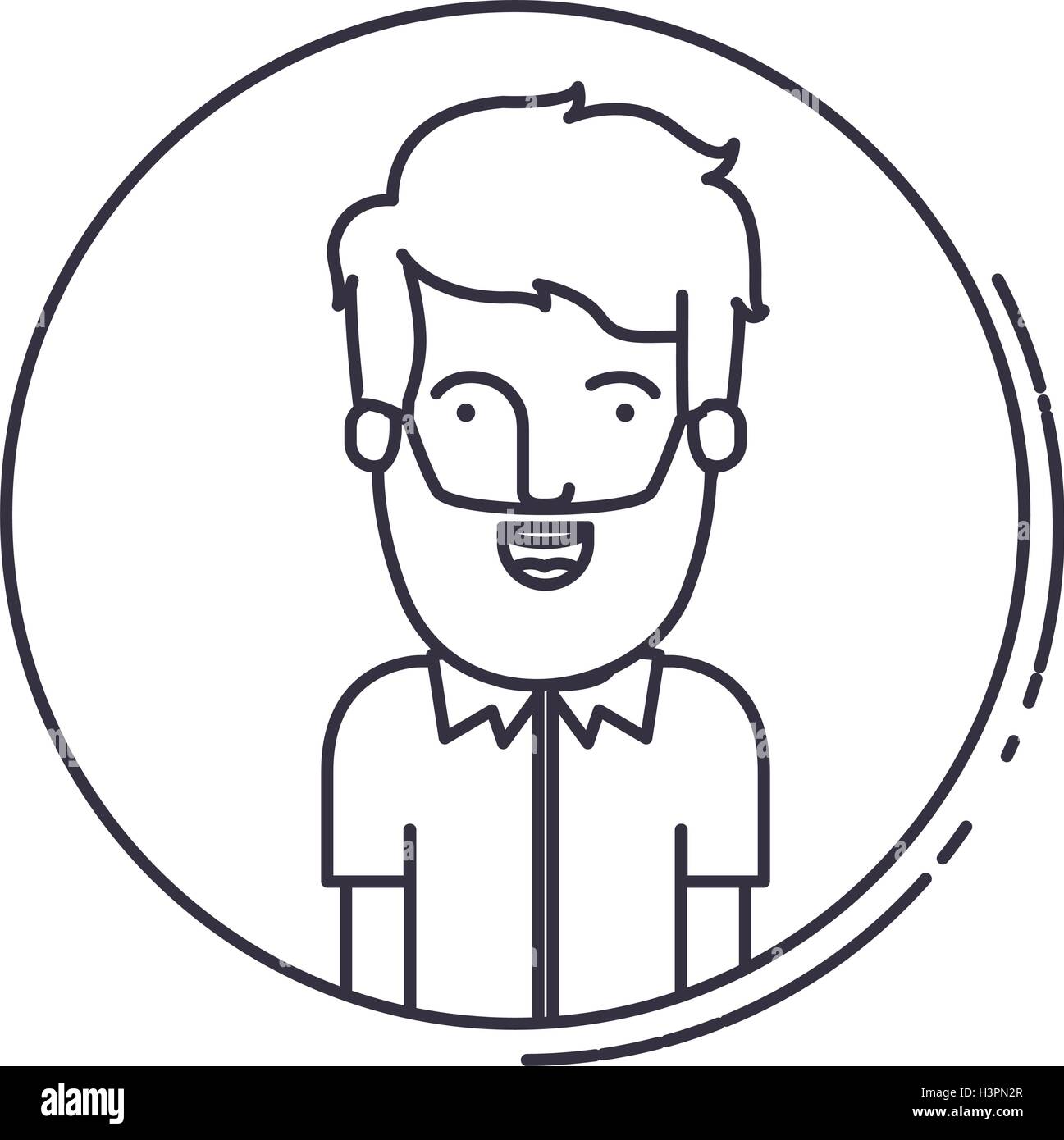 Isolated man cartoon design Stock Vector Image & Art - Alamy