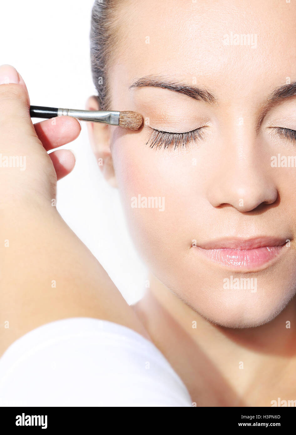 Natural eye makeup Stock Photo - Alamy