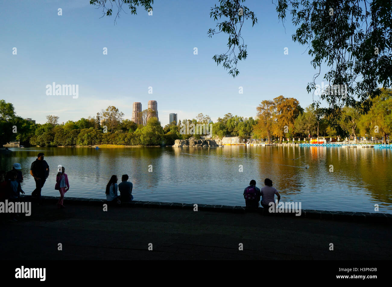 Lago de Chapultepec, Mexico City, Mexico. Chapultepec lake in ...