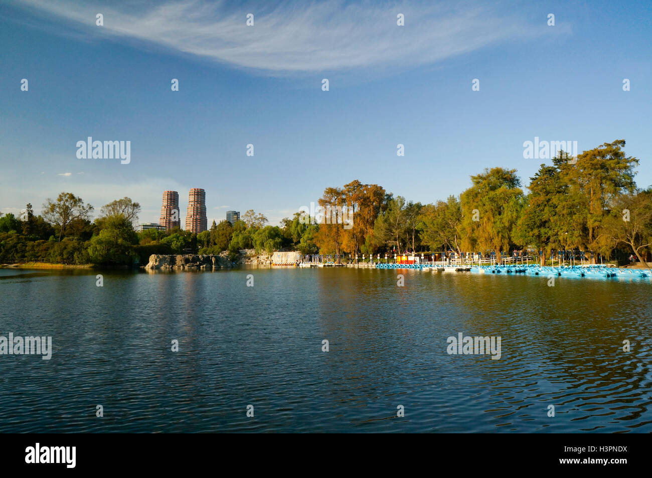 Lago de Chapultepec, Mexico City, Mexico. Chapultepec lake in ...