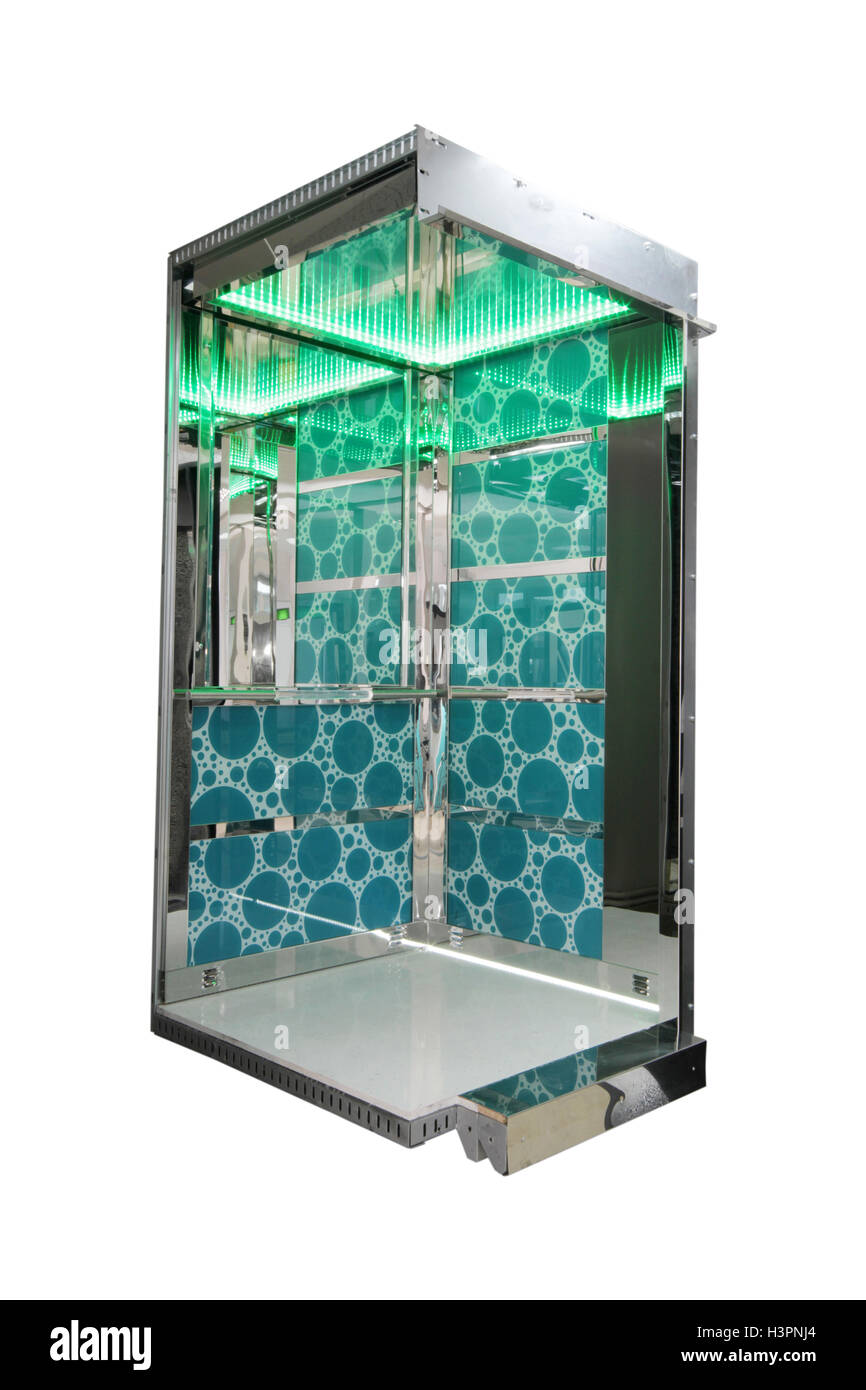 Modern elevator stainless steel Cut Out Stock Images & Pictures - Alamy