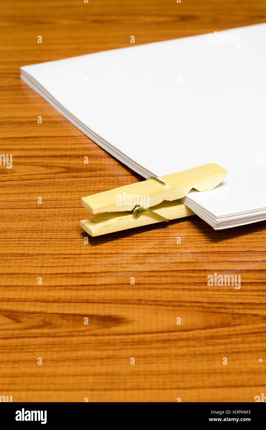wooden pin paper Stock Photo - Alamy