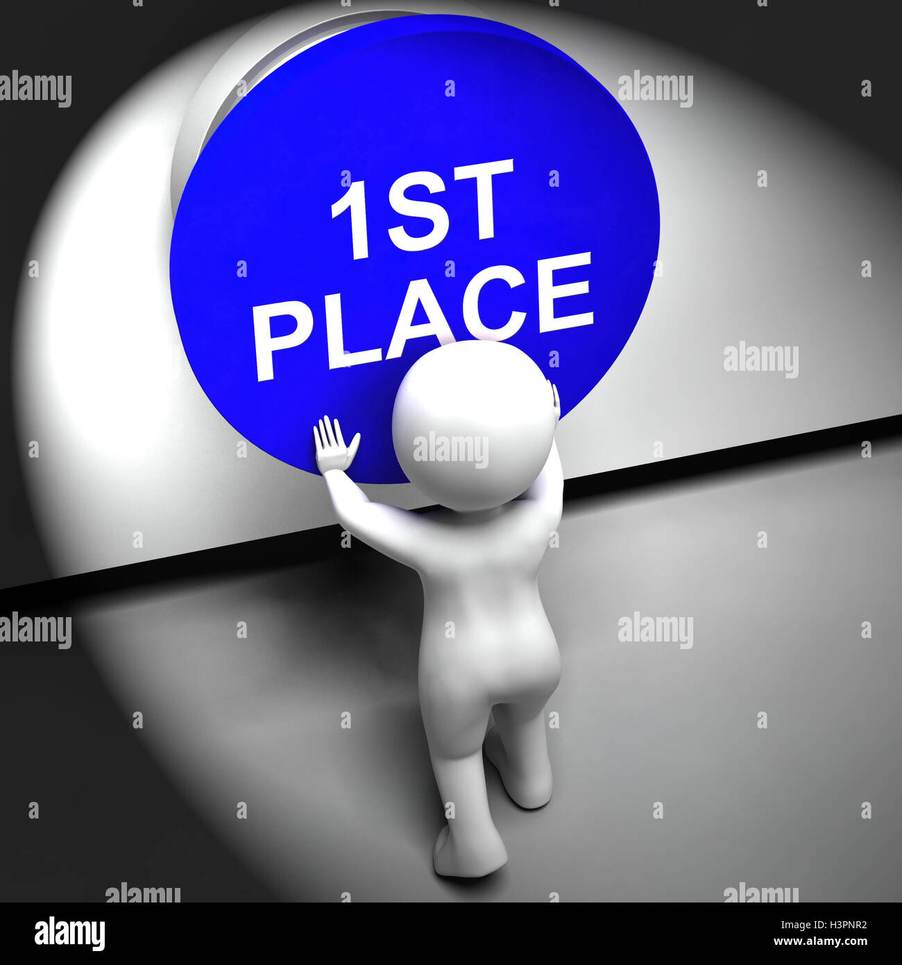 First Place Pressed Shows 1st Place And Winner Stock Photo - Alamy
