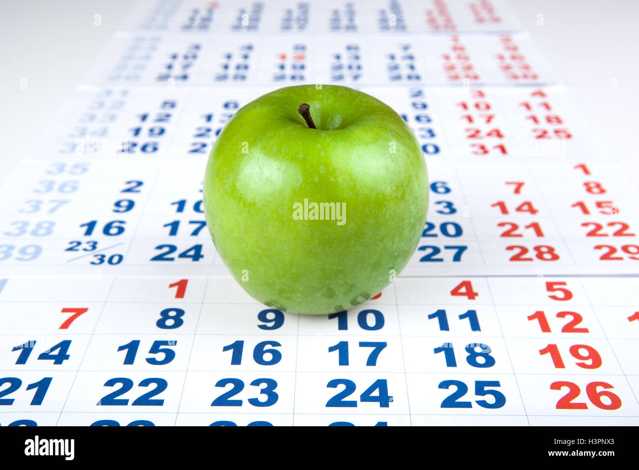 Apple calendar hi-res stock photography and images - Alamy