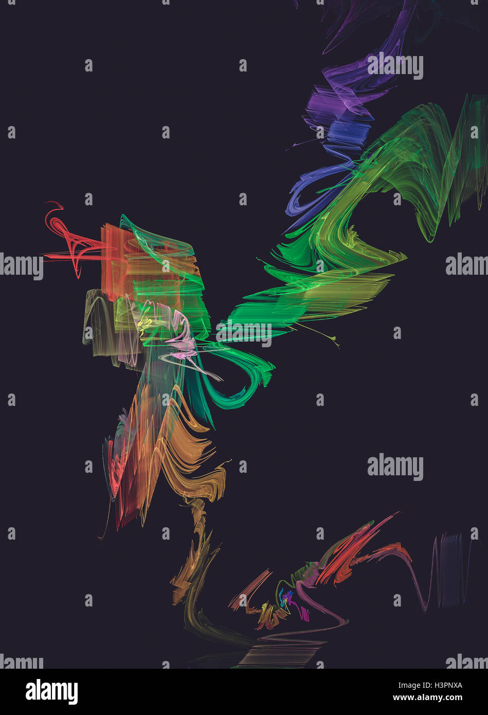 Technology, Creative design background, fractal styles with colo Stock ...