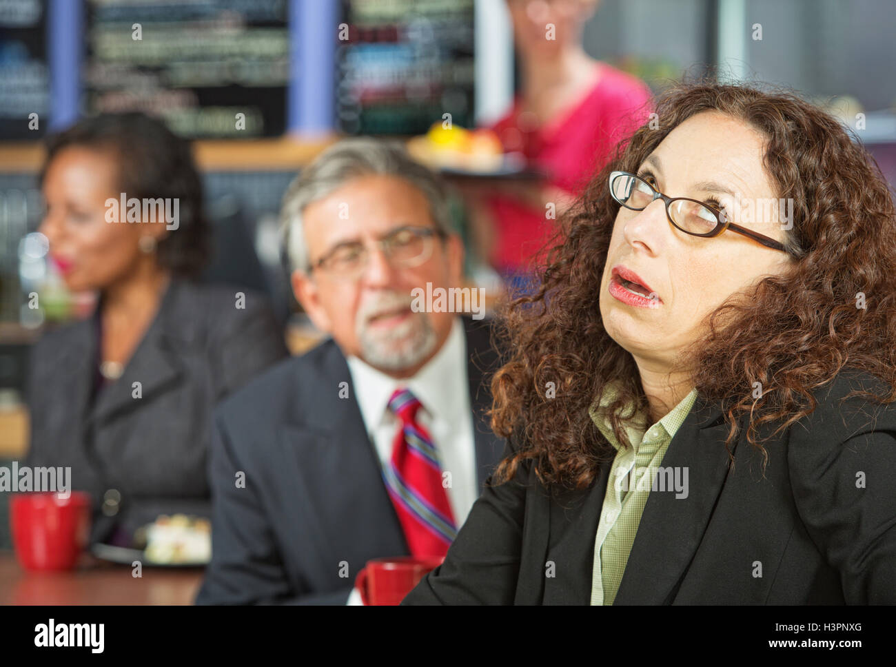 Angry Business Woman Stock Photo - Alamy