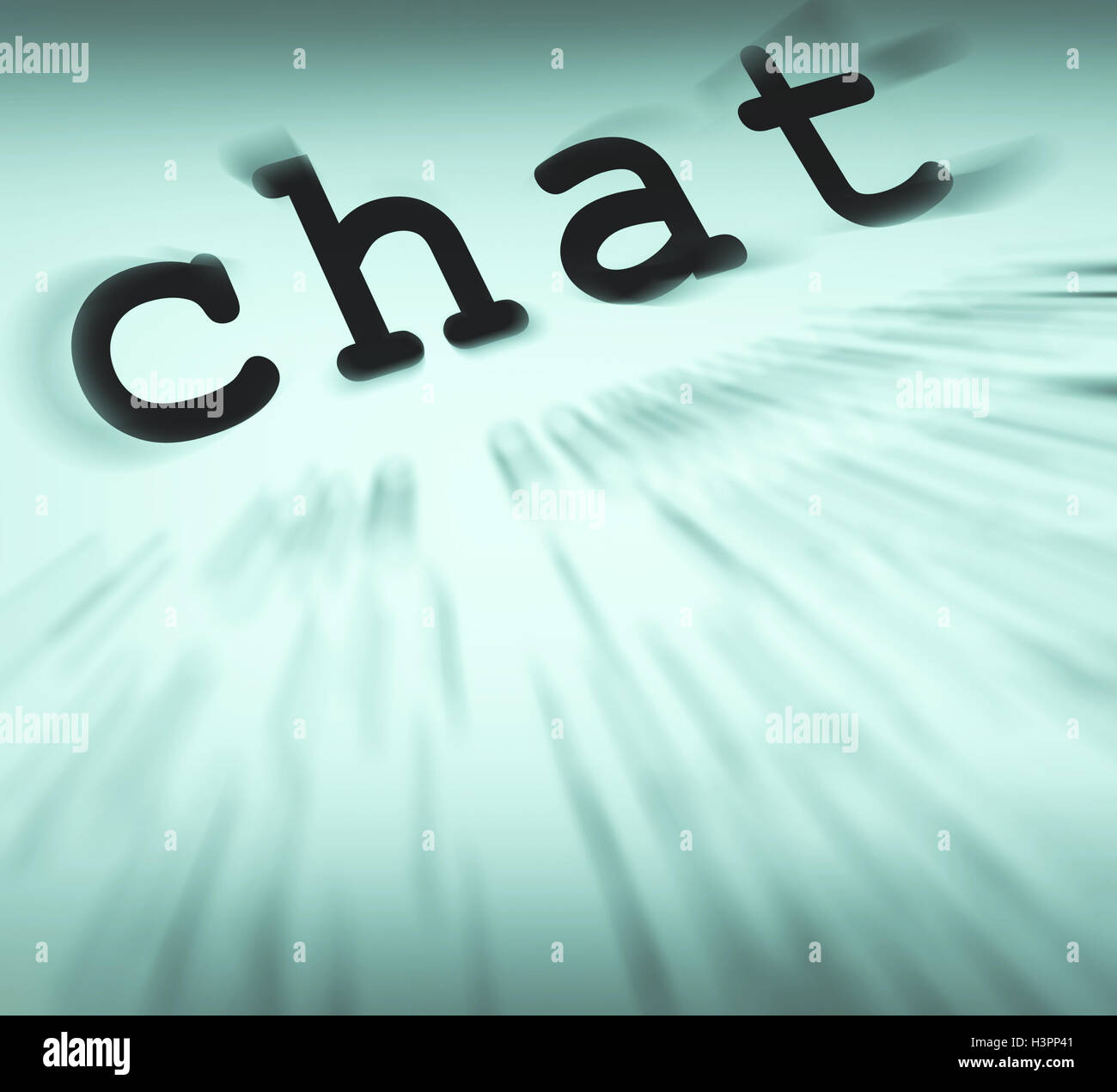 Chat Definition Displays Online Communication Or Text Talking Stock ...