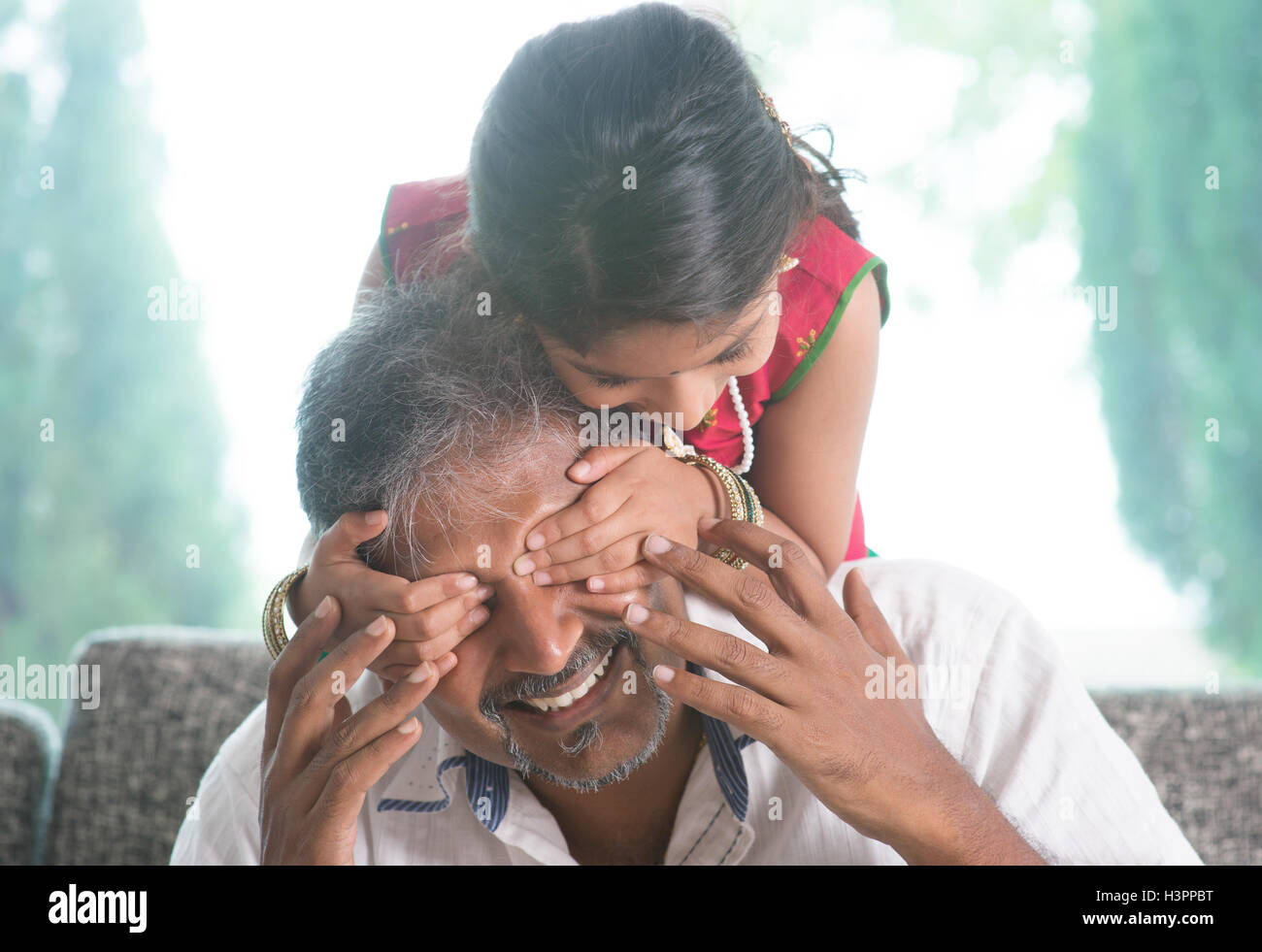 Indian daddy and daughter hi-res stock photography and images - Alamy