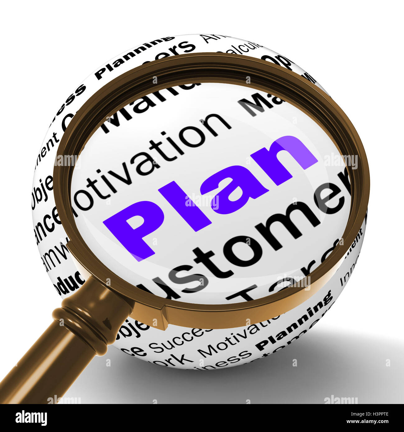 Plan Magnifier Definition Means Planning Or Objective Managing Stock ...