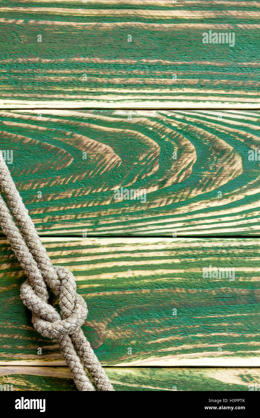 Marine rope knotted Stock Photo - Alamy