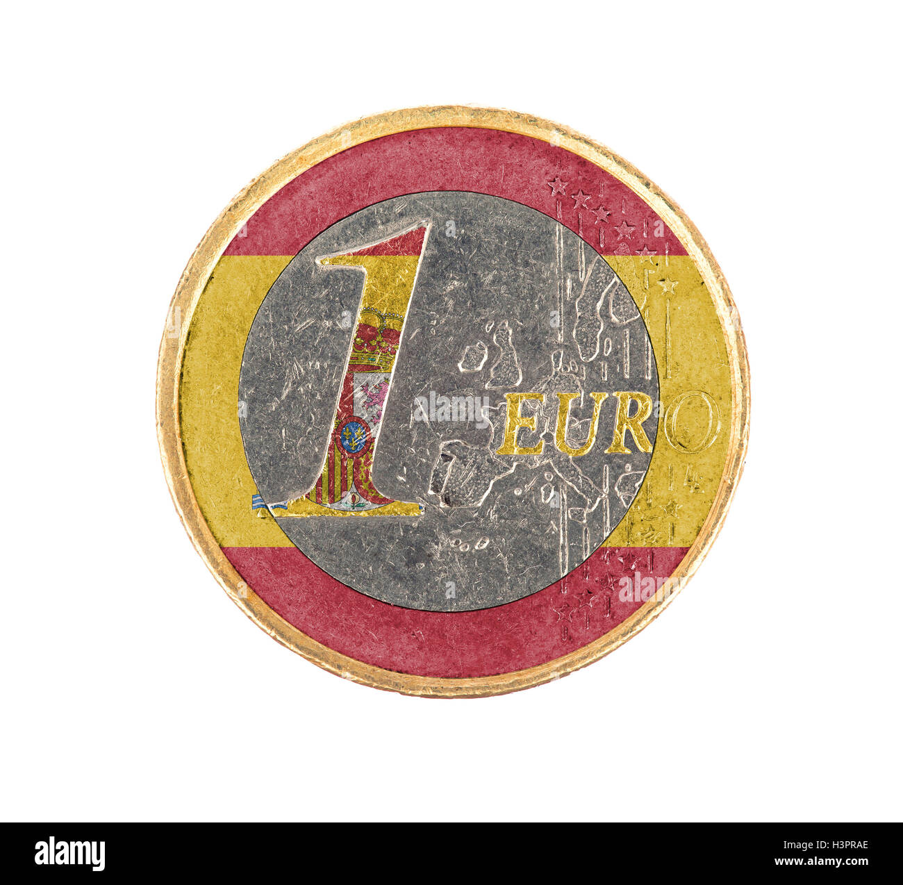 Euro coin, 1 euro Stock Photo - Alamy