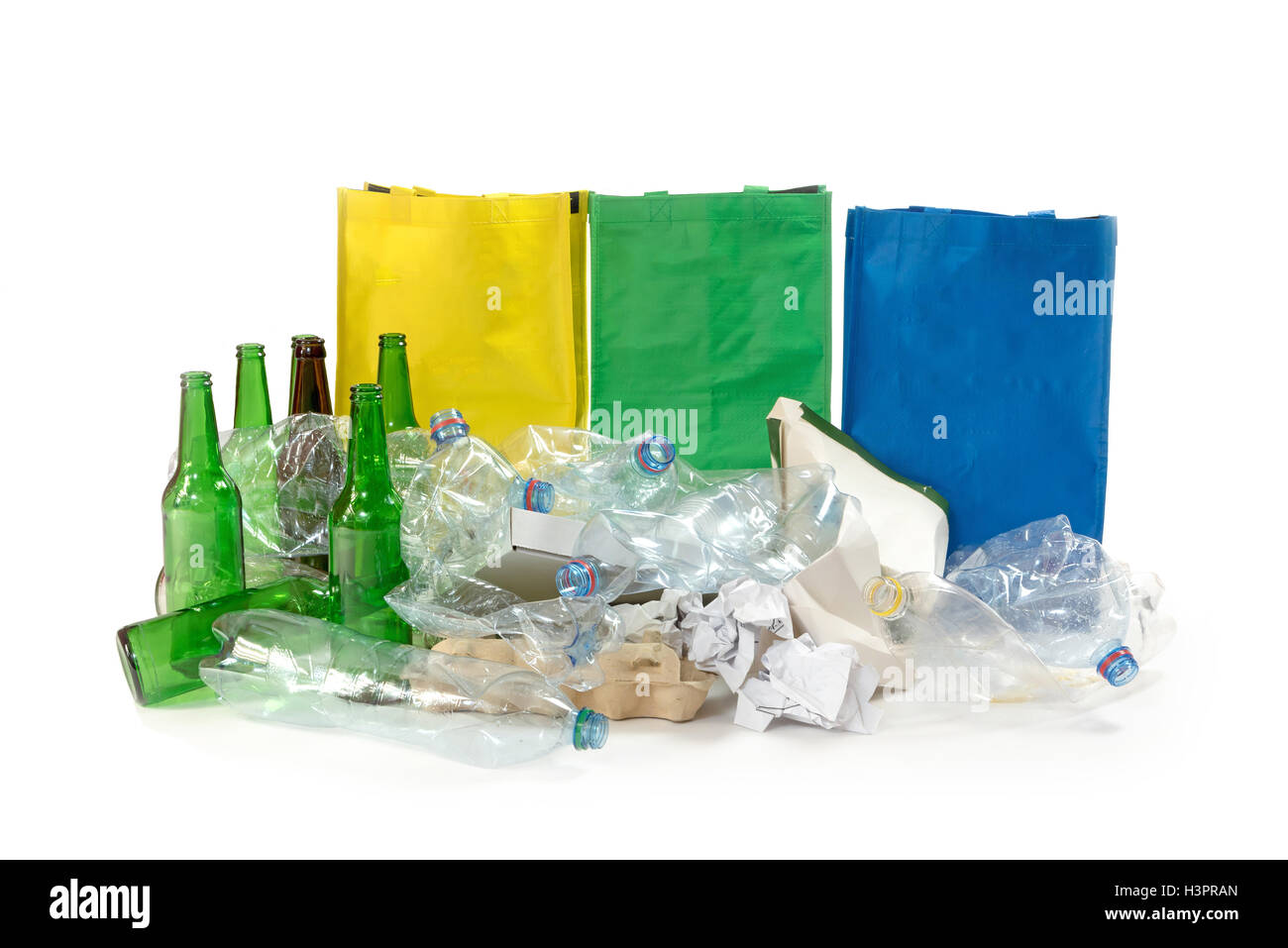 Glass waste trash sorting Cut Out Stock Images & Pictures - Alamy
