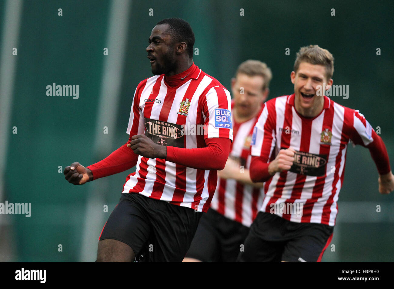 Tambeson Eyong celebrates scoring the winning goal for Hornchurch - AFC ...
