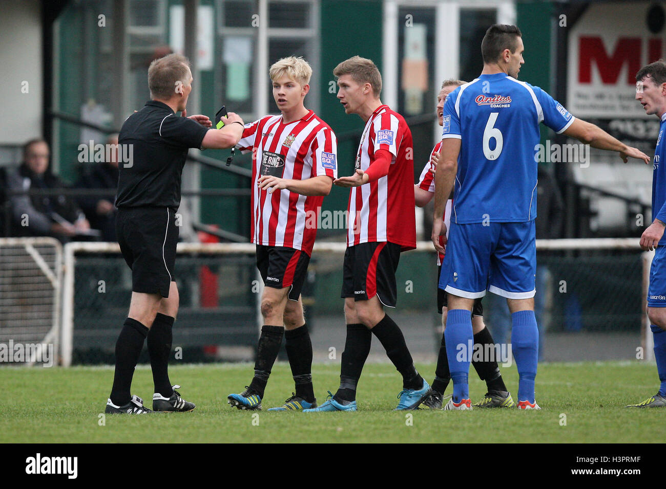 Alex Bentley and Lewis Smith of Hornchurch protest a decision to ...