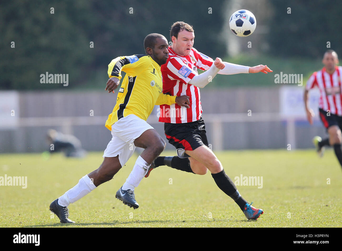 Martin Tuohy of Hornchurch tangles with Carlos Talbot of Bromley - AFC ...
