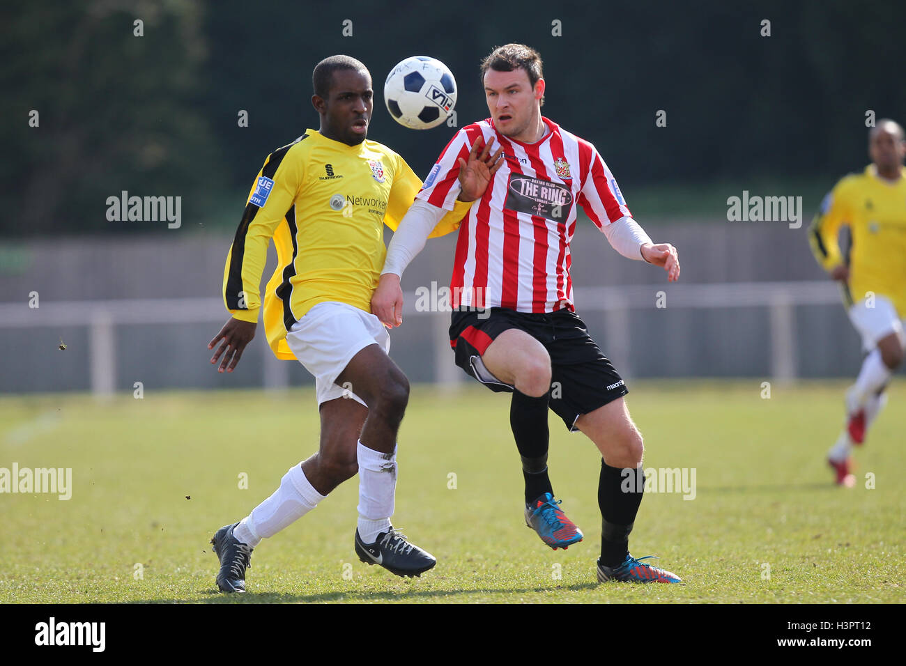 Martin Tuohy of Hornchurch tangles with Carlos Talbot of Bromley - AFC ...