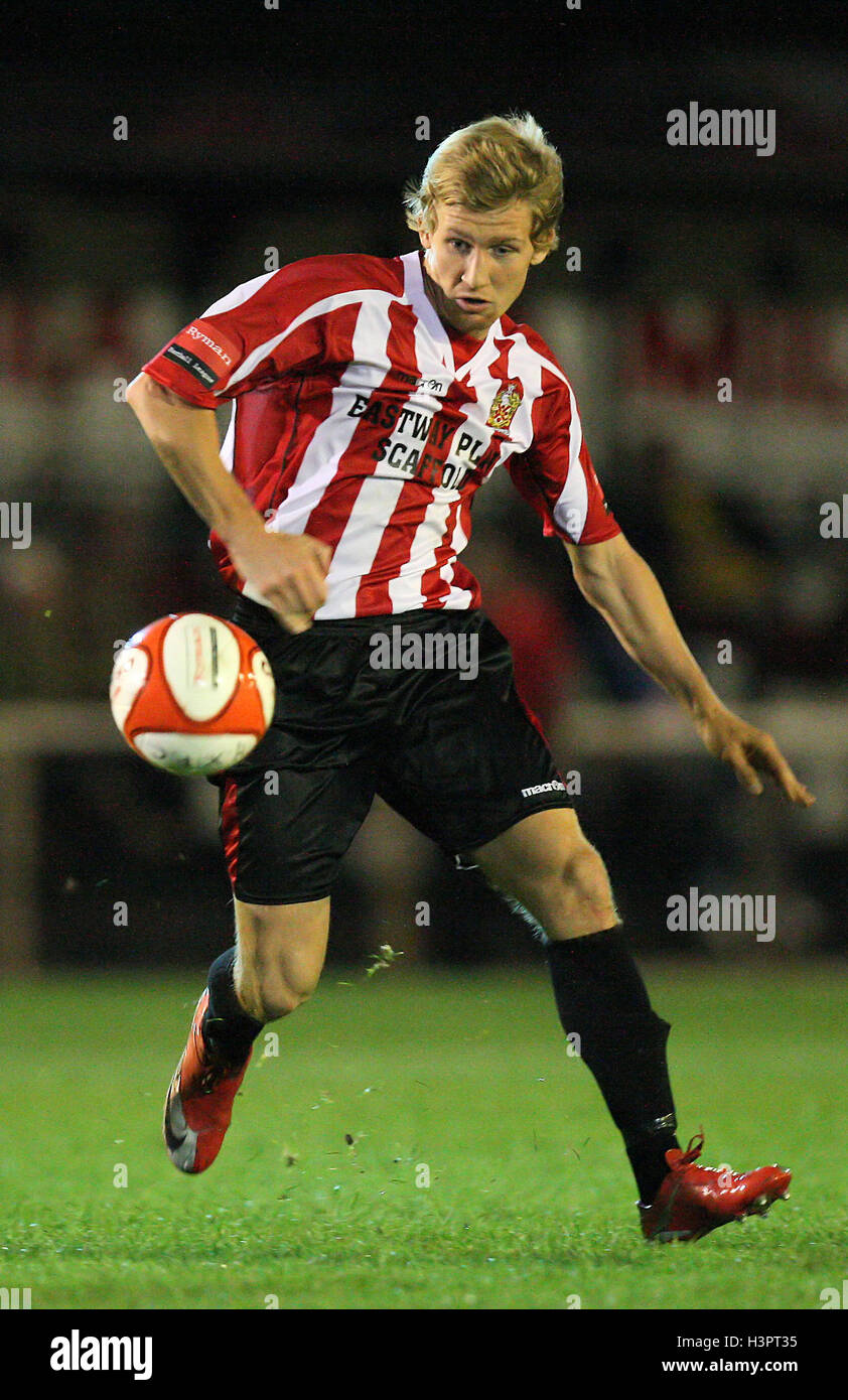 Lewis Smith of Hornchurch - AFC Hornchurch vs Canvey Island - Ryman ...