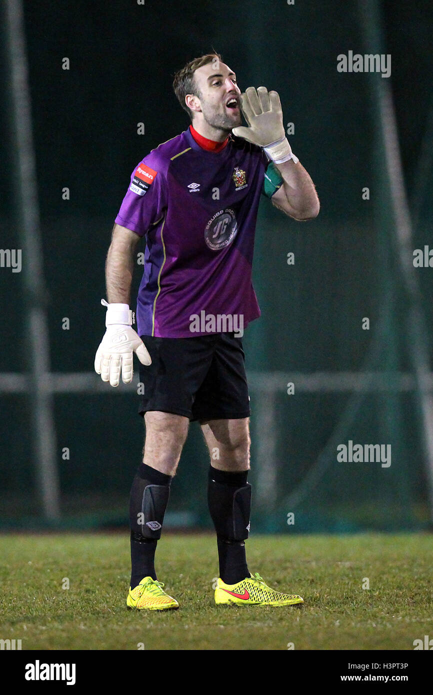 Elliot Styles in goal for Hornchurch after Sam Mott is sent off - AFC ...