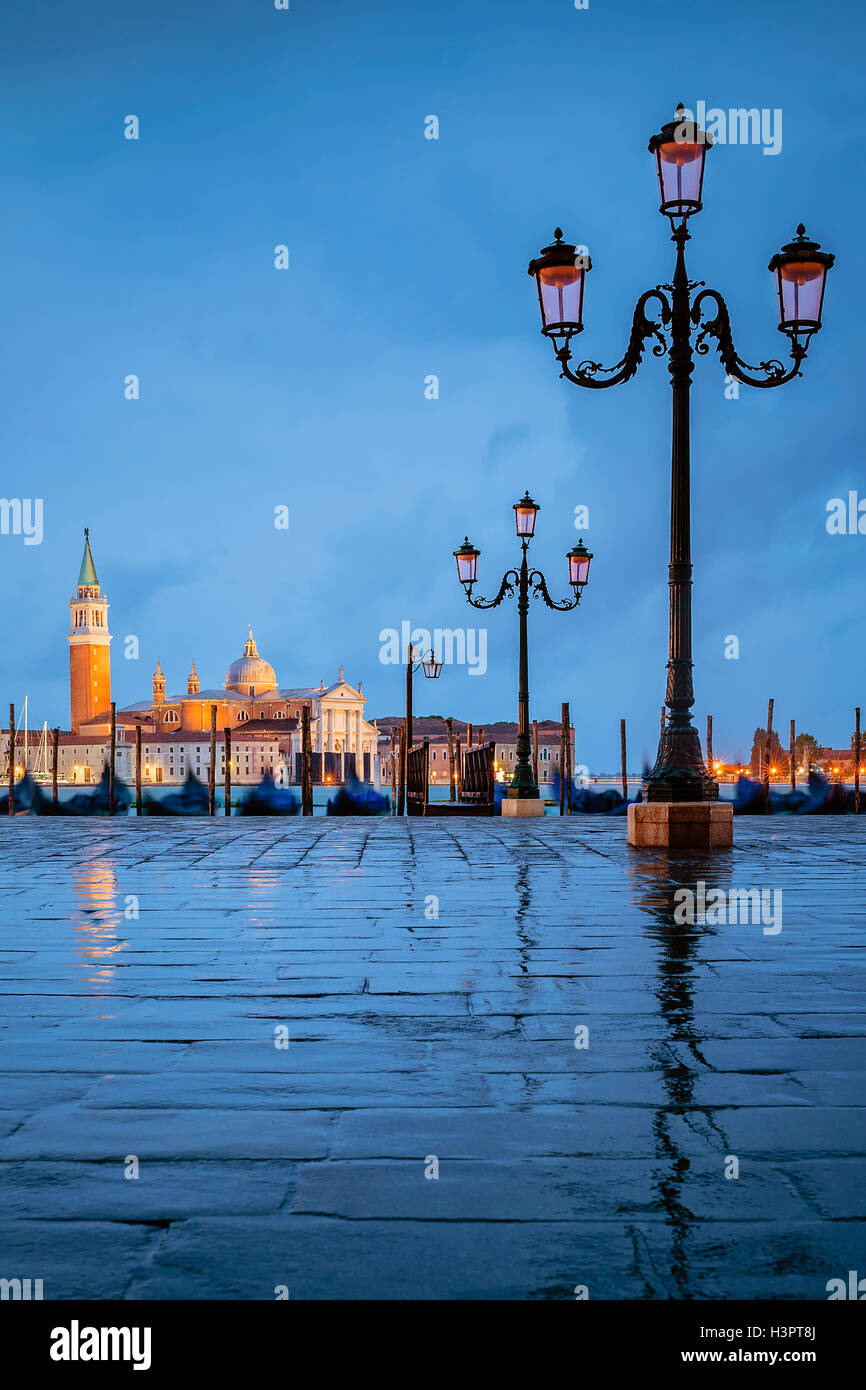 Venetian canal under rain hi-res stock photography and images - Alamy