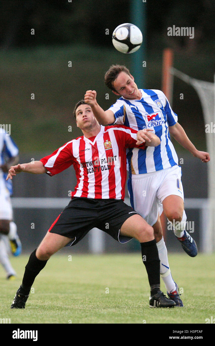 Jamie Dormer (L) of Hornchurch tangles with Sam Corcoran - AFC ...
