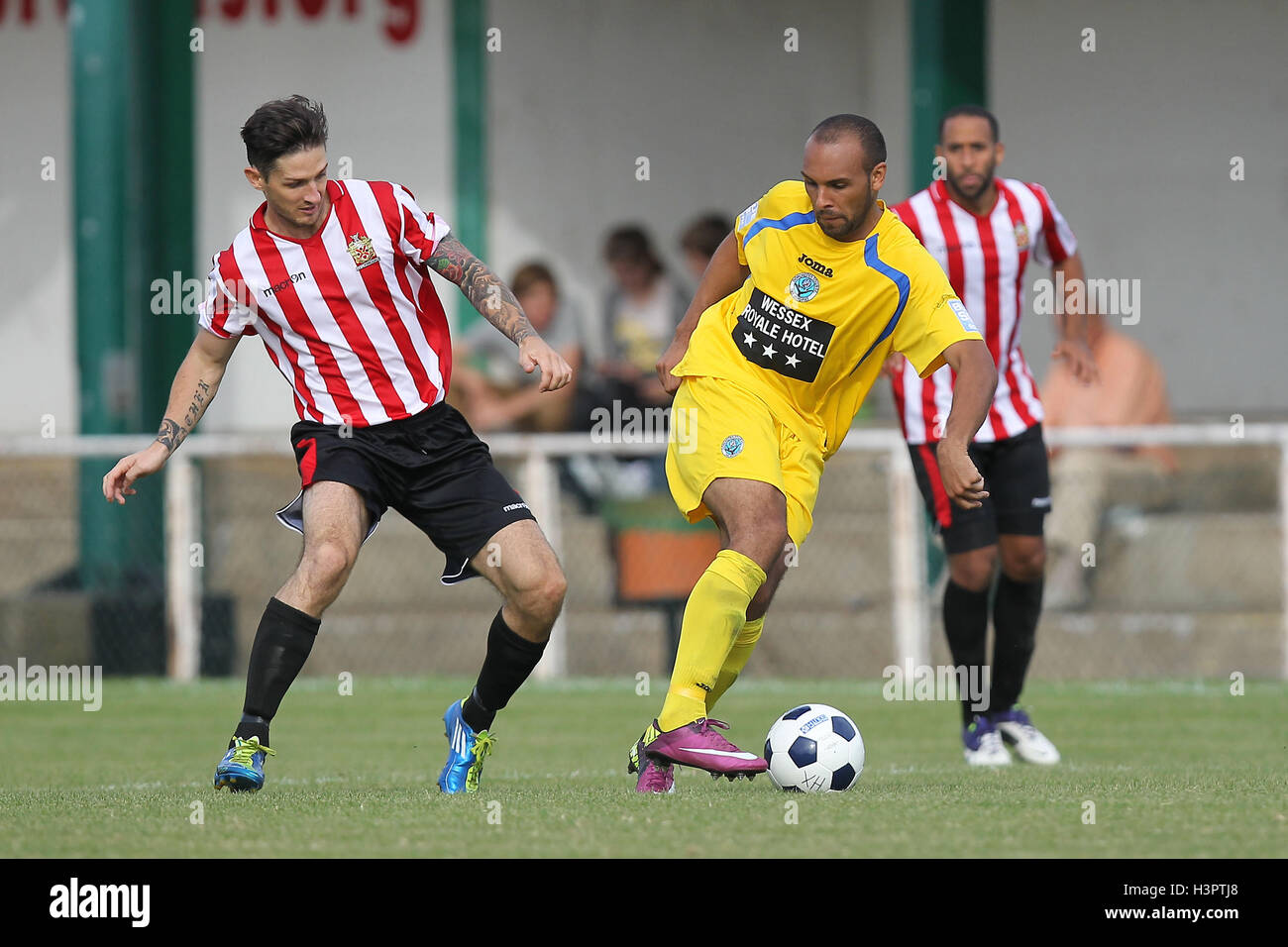 Simon Glover of Hornchurch and Ash Nicholls of Dorchester - AFC ...