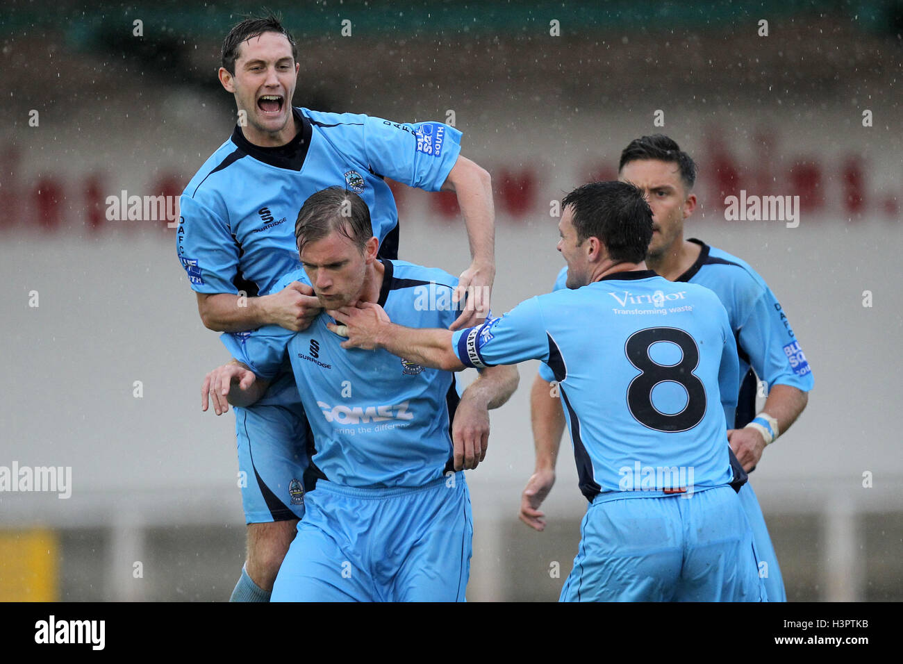 Barry Cogan celebrates scoring the winning goal for Dover - AFC ...