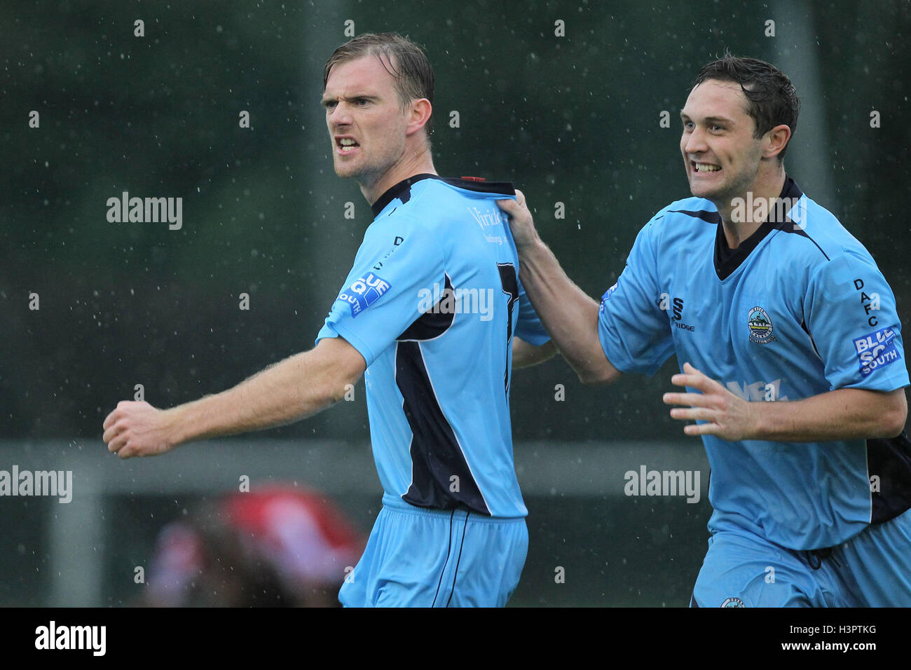 Barry Cogan celebrates scoring the winning goal for Dover - AFC ...