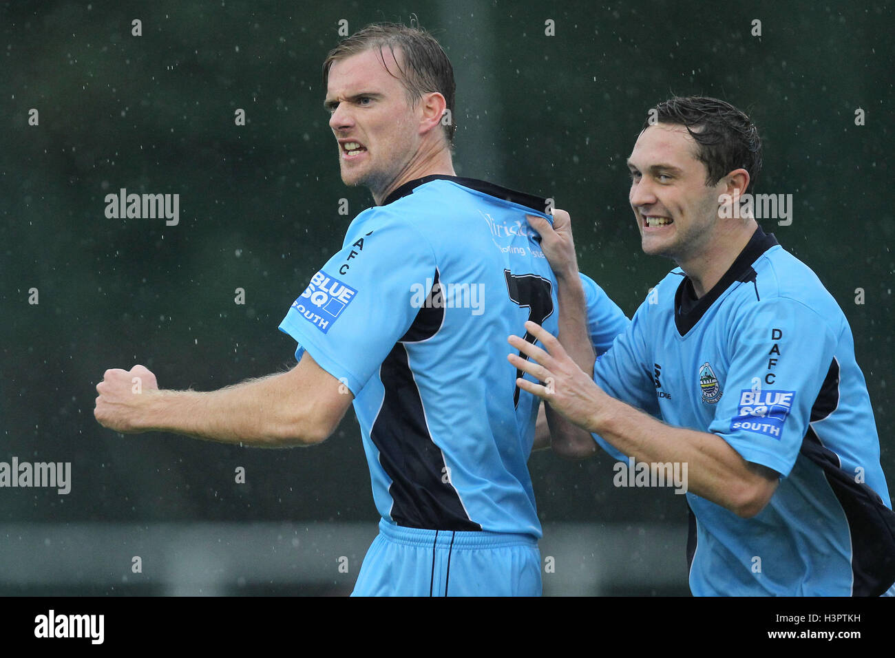 Barry Cogan celebrates scoring the winning goal for Dover - AFC ...