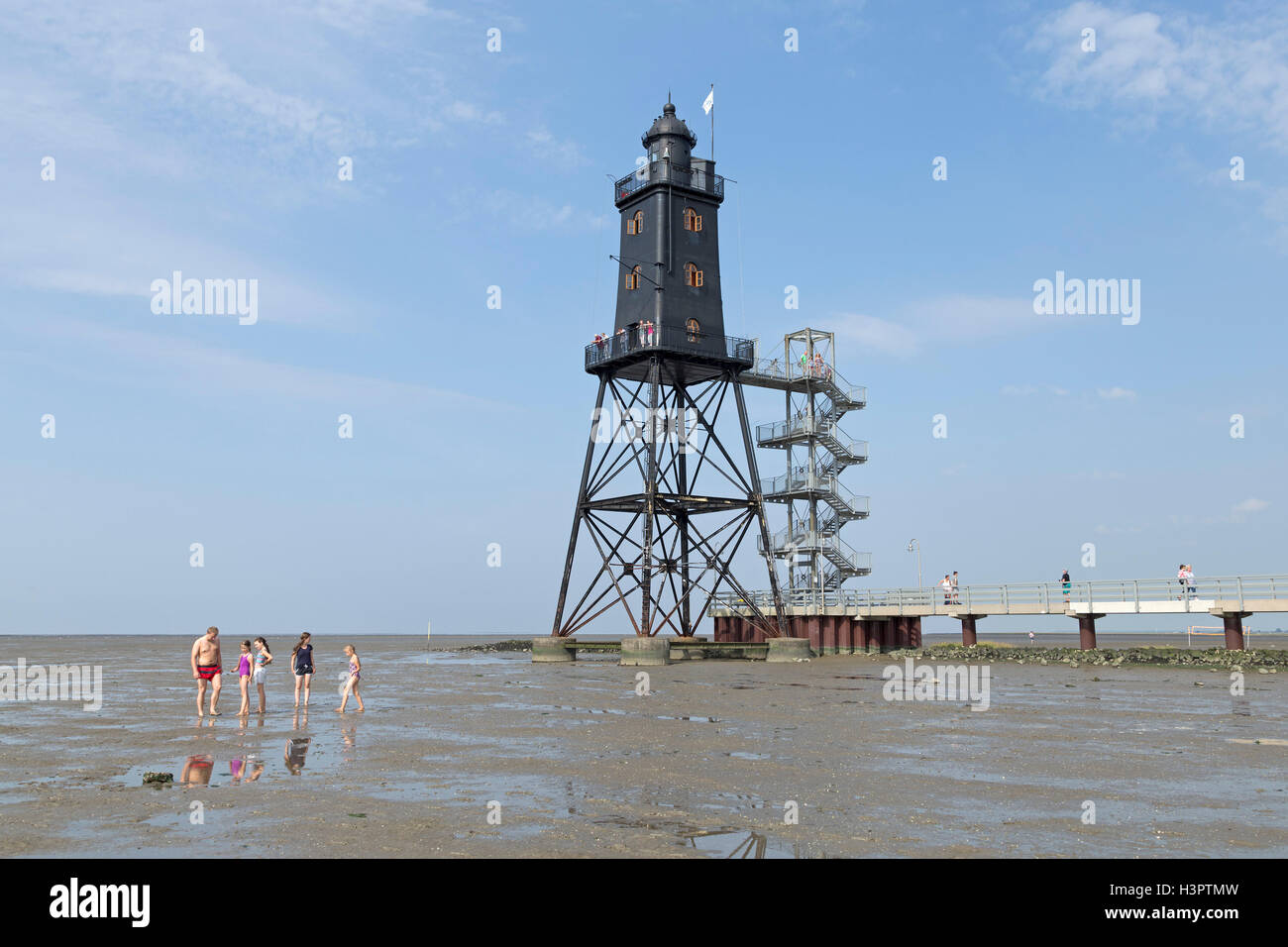 lighthouse, Dorum, Wurster Land, Lower Saxony, Germany Stock Photo - Alamy