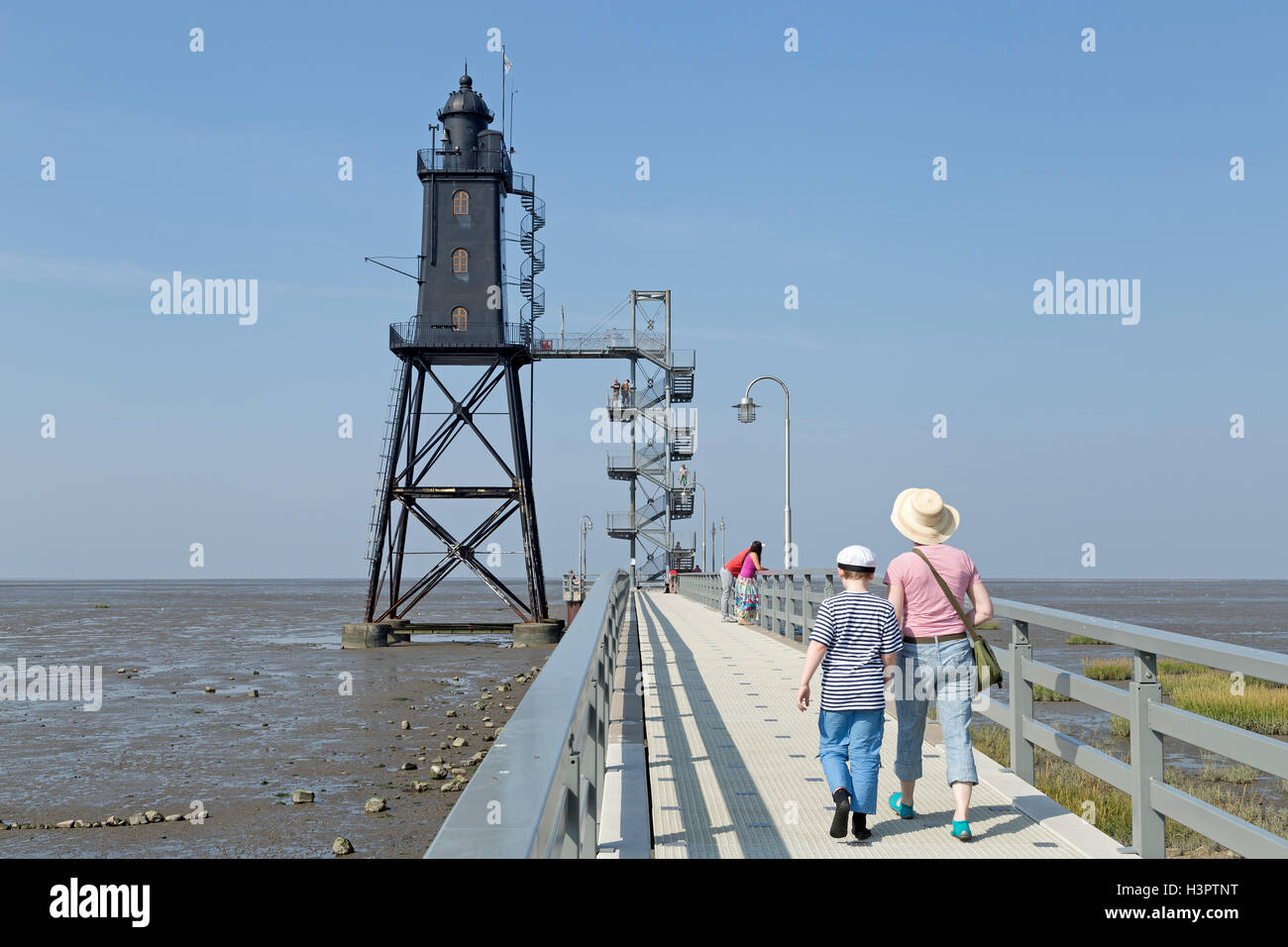 lighthouse, Dorum, Wurster Land, Lower Saxony, Germany Stock Photo - Alamy