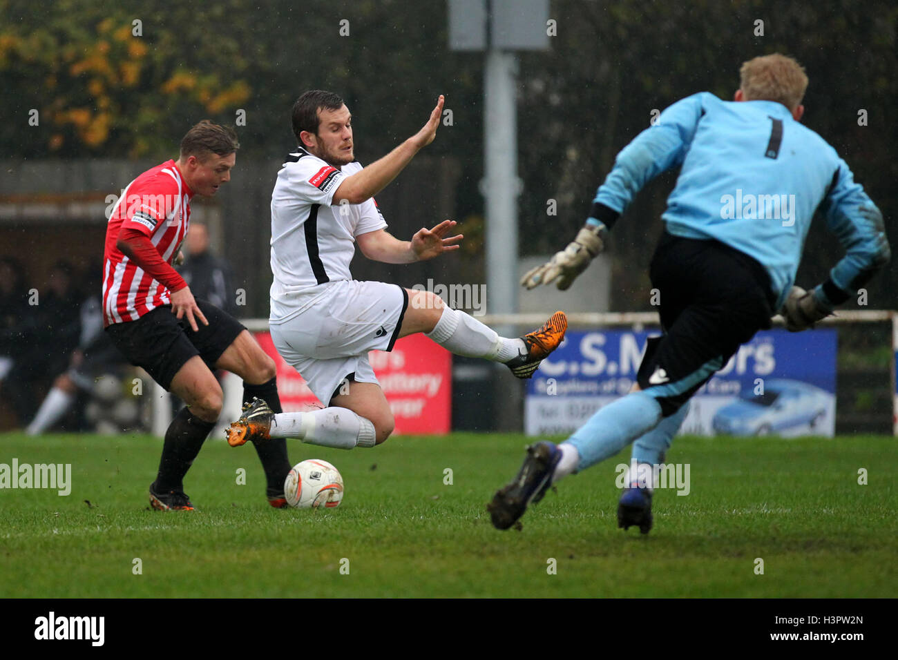 George Purcell scores the first goal for Hornchurch - AFC Hornchurch vs ...