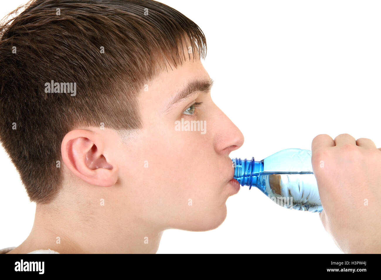 Teen drinking soda bottle hi-res stock photography and images - Alamy