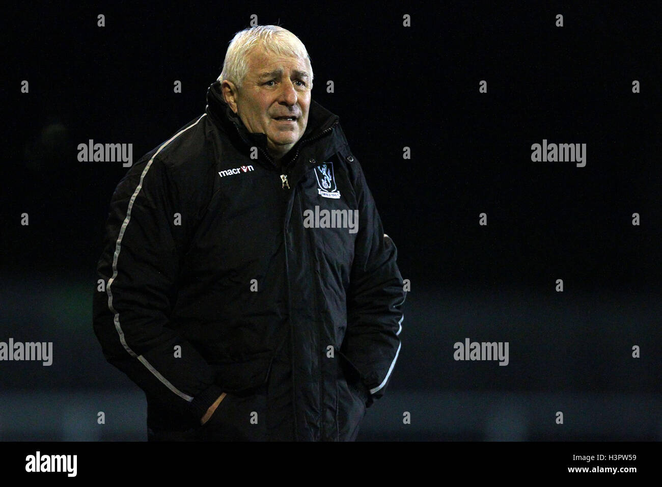 Enfield Town manager George Borg - AFC Hornchurch vs Enfield Town ...
