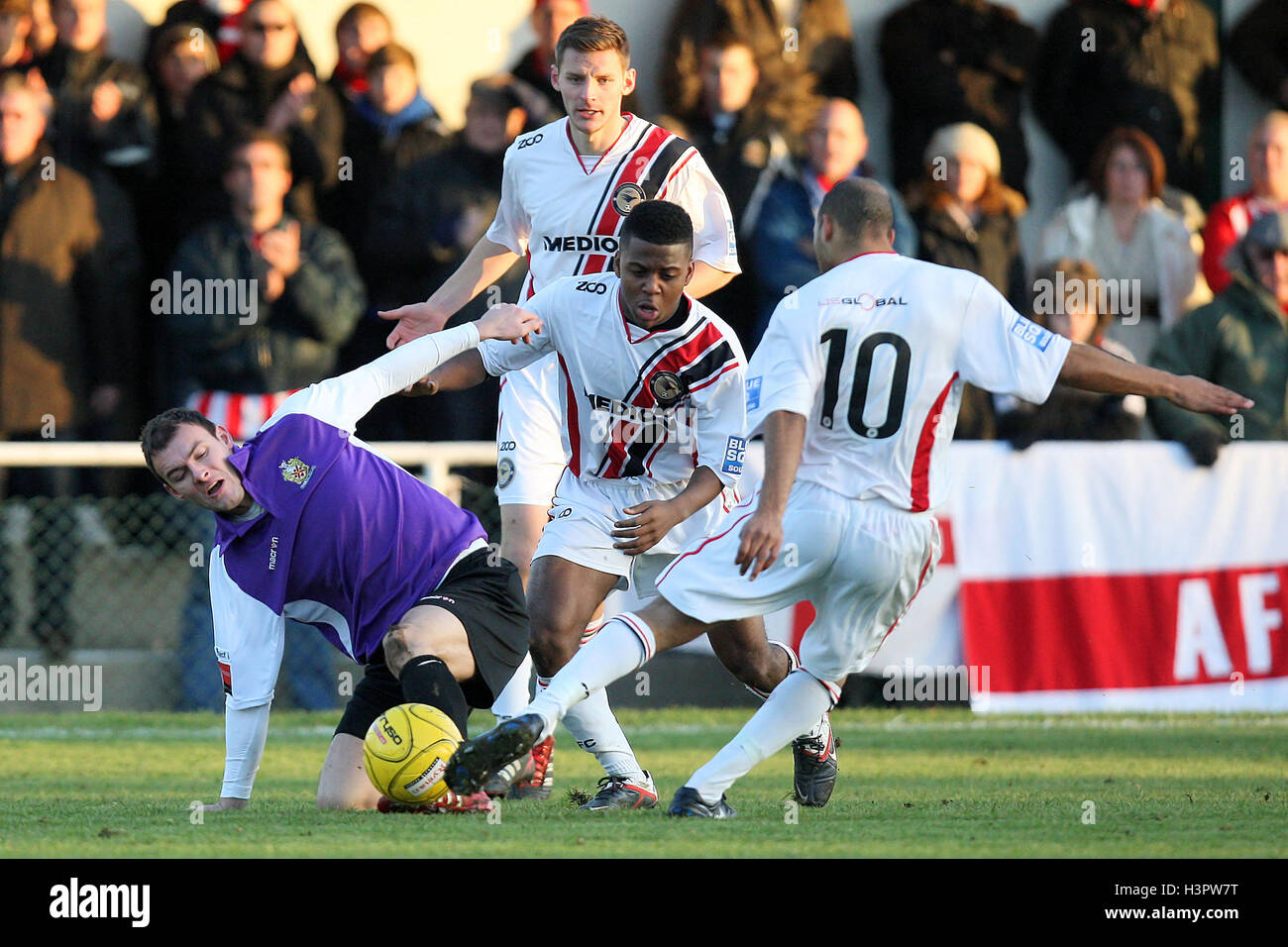 Martin Tuohy of Hornchurch goes to ground - AFC Hornchurch vs ...