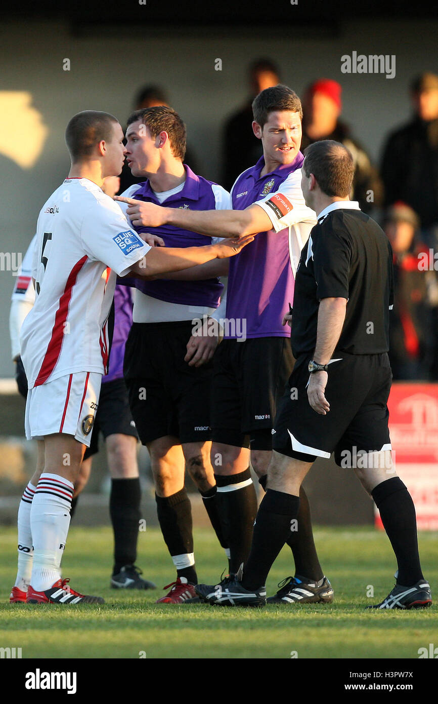 Martin Tuohy of Hornchurch goes to ground and tempers flare - AFC ...