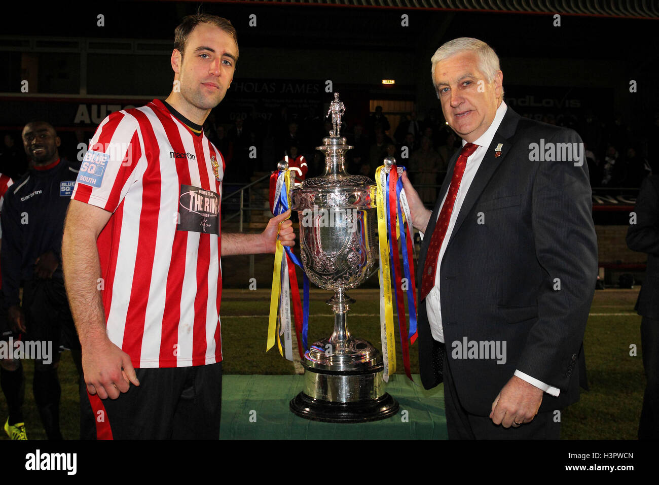 AFC Hornchurch captain Elliot Styles receives the Cup - AFC Hornchurch ...