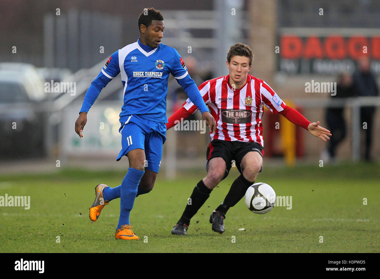 Joao Carlos of Grays and James Love of Hornchurch - AFC Hornchurch vs ...